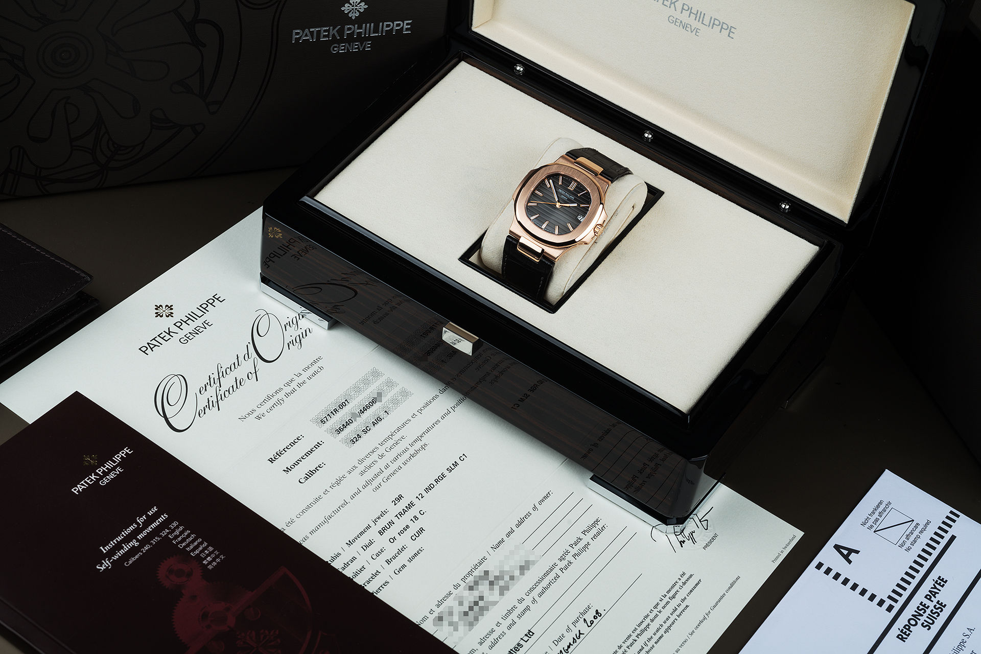 Patek Philippe Nautilus Watches | ref 5711R-001 | 'Rose Gold' Complete ...