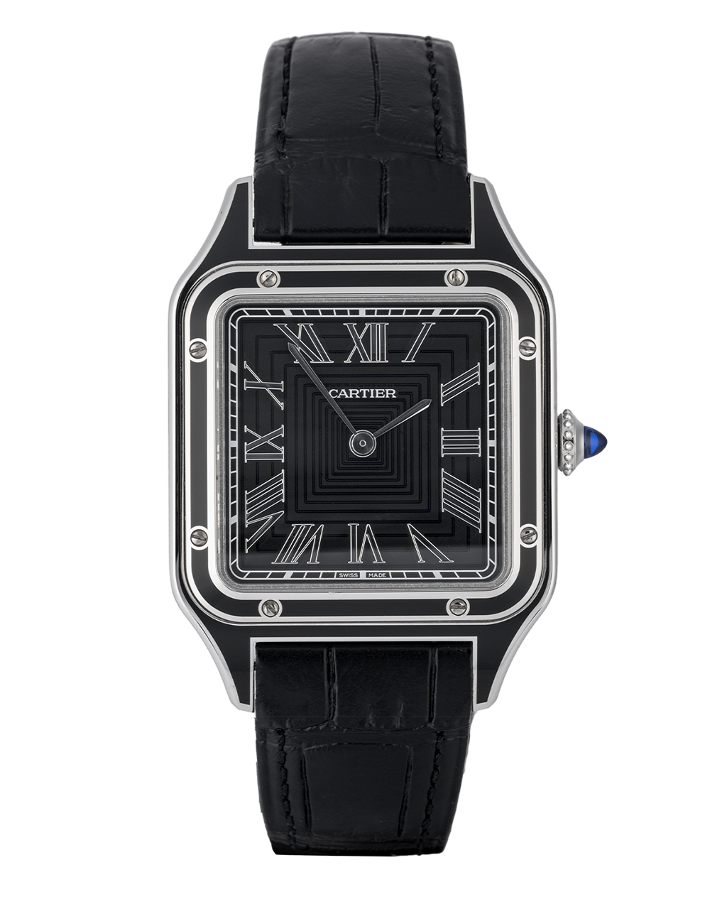 Cartier Santos Dumont Watches | ref WSSA0046 | WSSA0046 - Black Lacquer ...