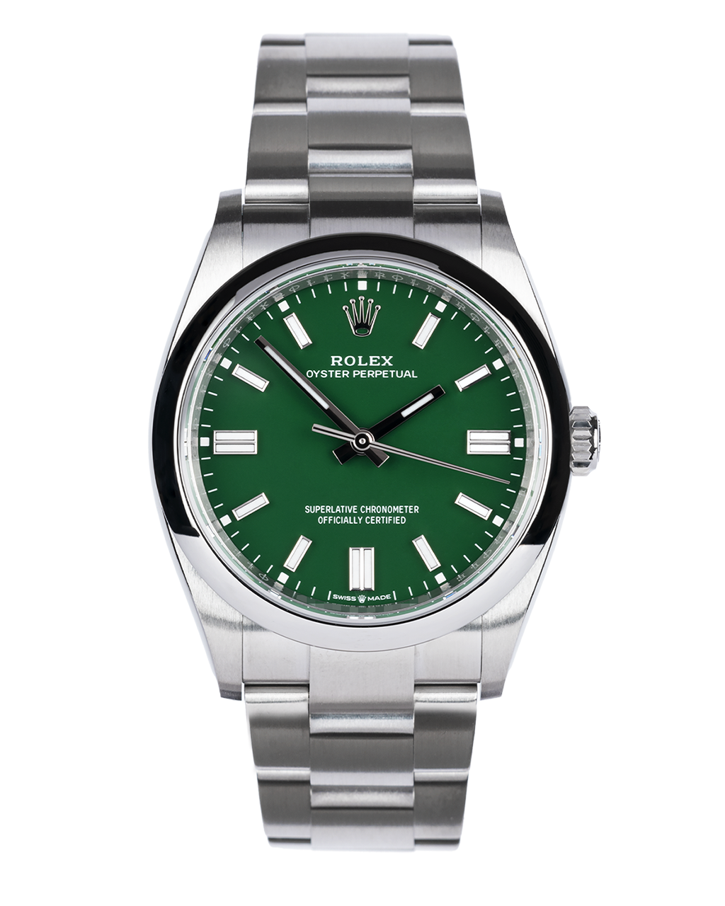 Rolex Oyster Perpetual Watches | ref 126000 | 126000 - Green Lacquer ...