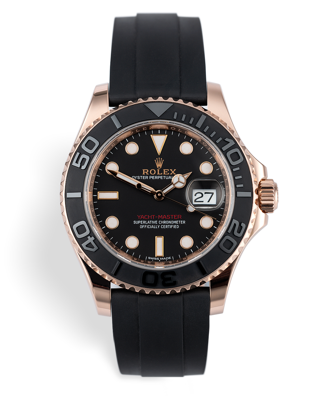 Rolex Yacht-Master Watches | ref 116655 | 18ct Everose Gold 'Full Set ...